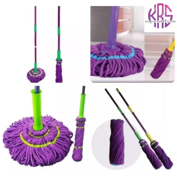 Korean Roewe Retractable magic mop,spin mop,lazy mop,absorbent,dust ...