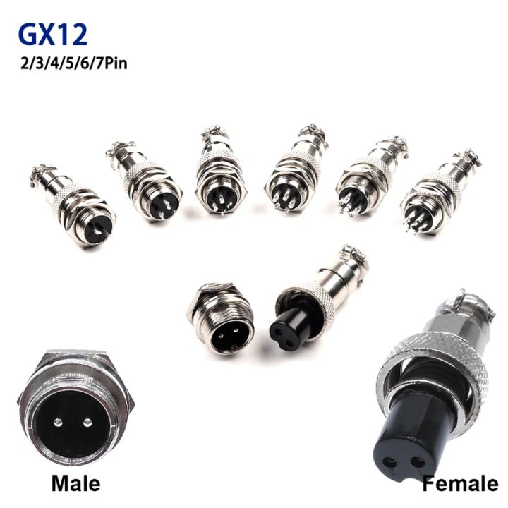 GX12 Jack Aviation Plug Socket Konektor GX-12 12mm Male Female 2P-7P ...