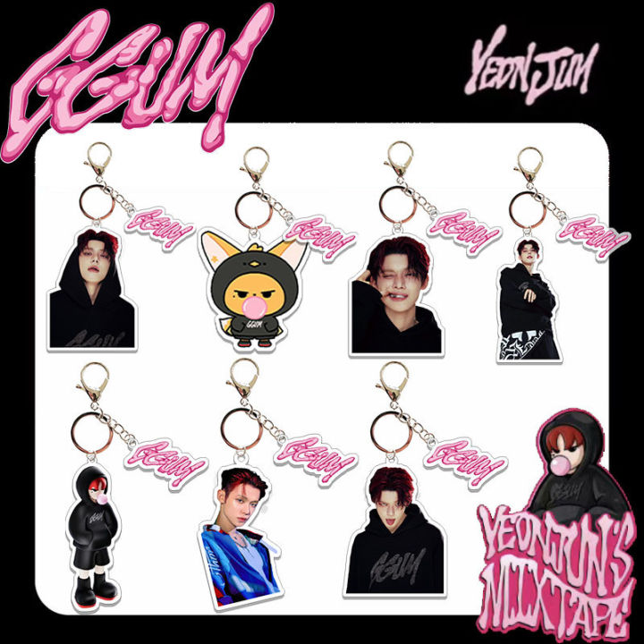 Kpop Yeonjun GGUM SOLO Acrylic Double Sided Transparent Keychain ...