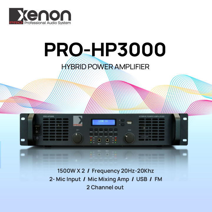 Xenon PRO-HP3000 Hybrid Power Amplifier 1500W x 2 | Lazada PH