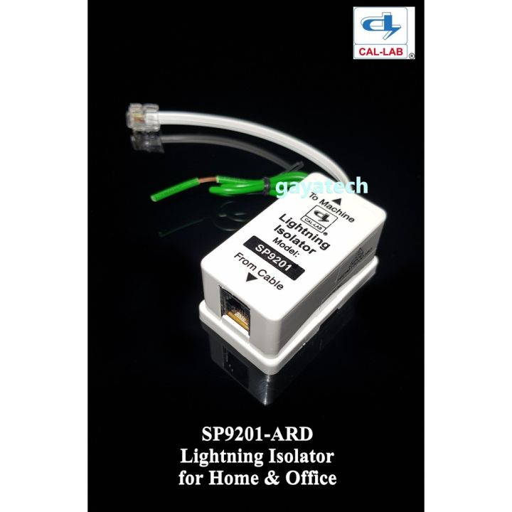 Cal-Lab SP9201-ARD Lightning Isolator for Telephone Cable 4-Pins RJ11 ...