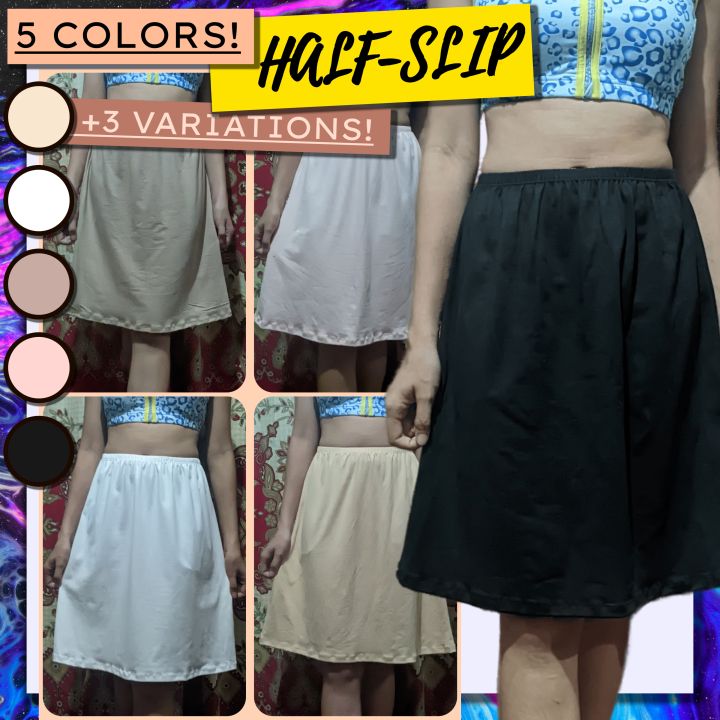Soft Half Slip Skirt Innerwear Underskirt for Ladies | XS / S-M / L-XL ...