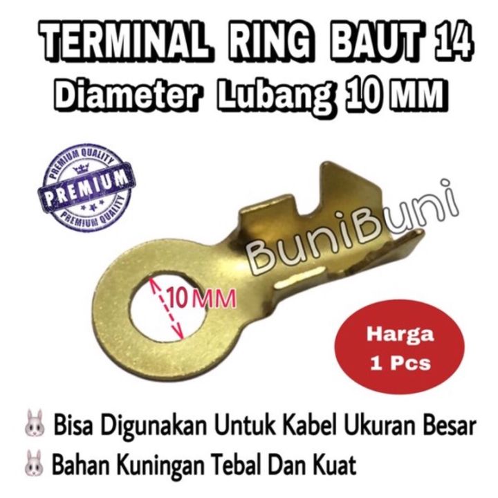 Terminal Skun Ma / Masa M10 - Ring Baut 14 MM Tebal Untuk Kabel Besar ...
