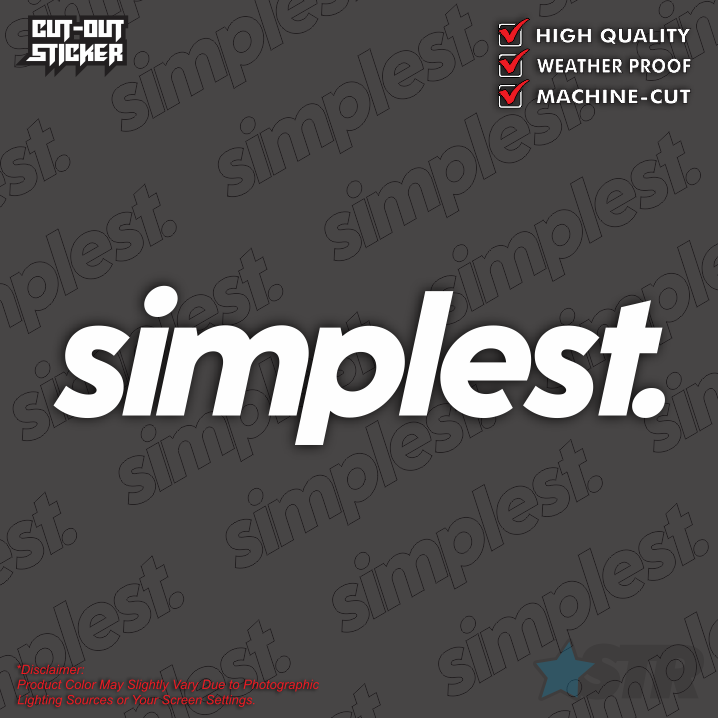 simplest Motorcycle Sticker Cut-out Waterproof | Lazada PH