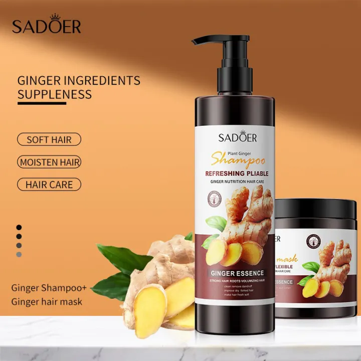 Full English SADOER Ginger Hair Treatment Solution Anti-Dandruff Ginger ...