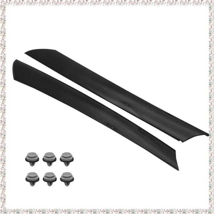 (PHOM) Car Exterior Molding Windshield Pillar Trim Front Left + Right ...