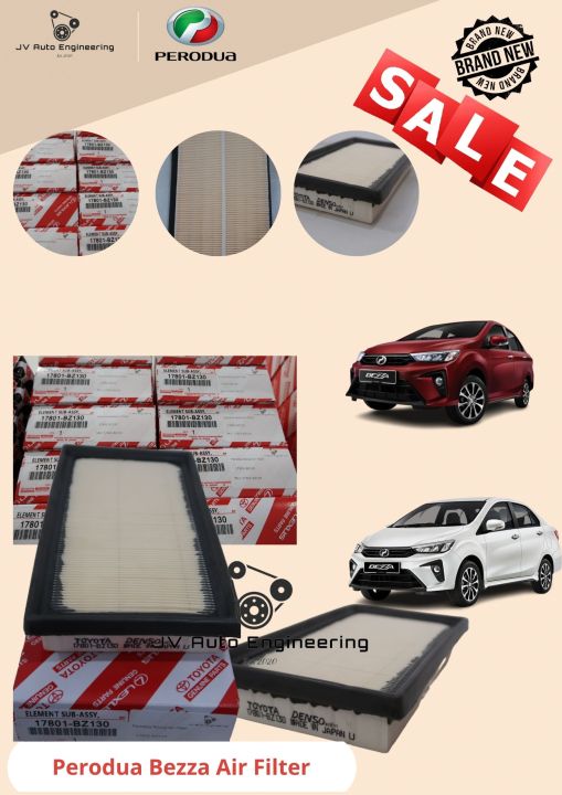 Air Filter Perodua Bezza 1.3 (17801-BZ130) | Genuine | Denso | Lazada