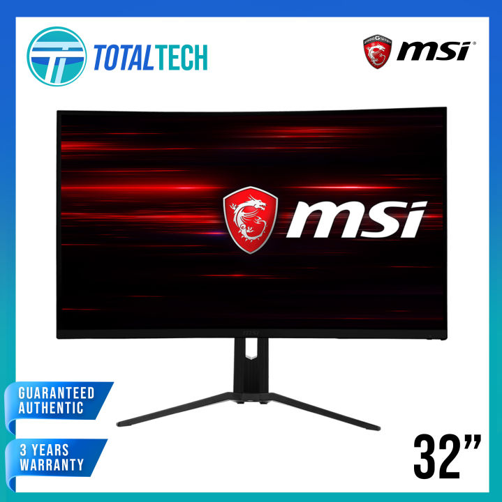 MSI Optix MAG322CQR Gaming Monitor (32" WQHD 165HZ 1MS HDR READY RGB ...