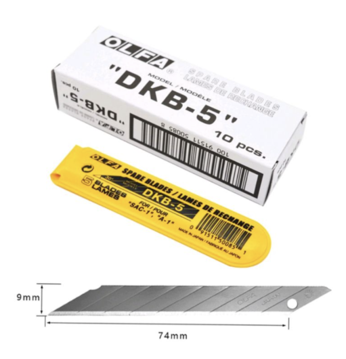 OLFA ใบมีดคัตเตอร์ รุ่น DKB-5 ปลายเฉียง 30 องศา (บรรจุ 50 ใบ/กล่อง) | Lazada.co.th