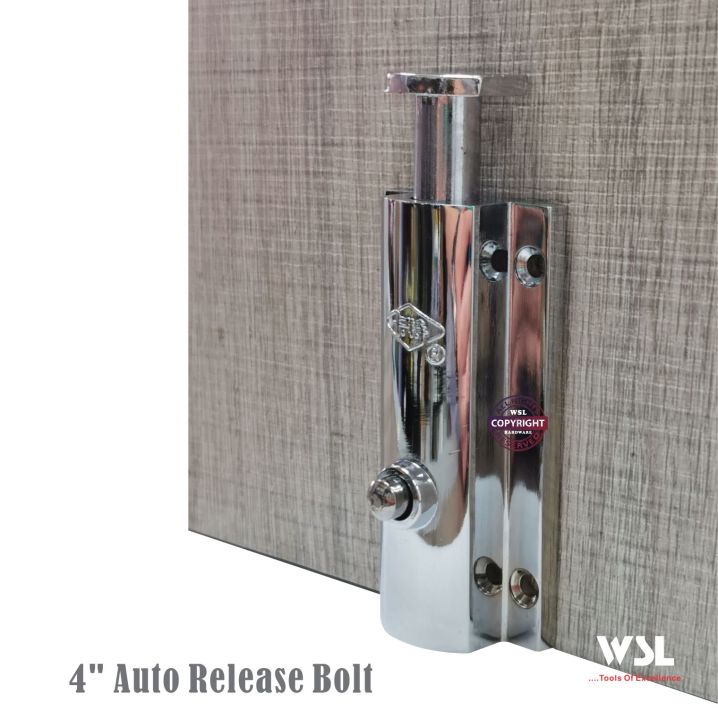 Door Stopper #4" Auto Release Barrel Latch for wooden door and ...