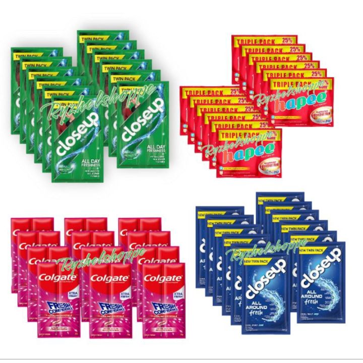 ASSORTED TOOTHPASTE 12packs in sachet | Lazada PH