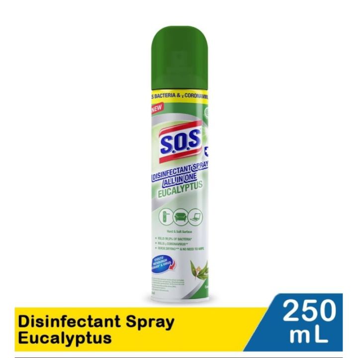 SOS EUCALYPTUS Desinfektan Spray 250 ml Air Sanitizer Disinfectant ...