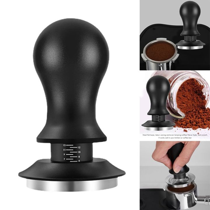 Coffee Tamper Adjustable Depth with Scale Espresso Springs Calibrated ...