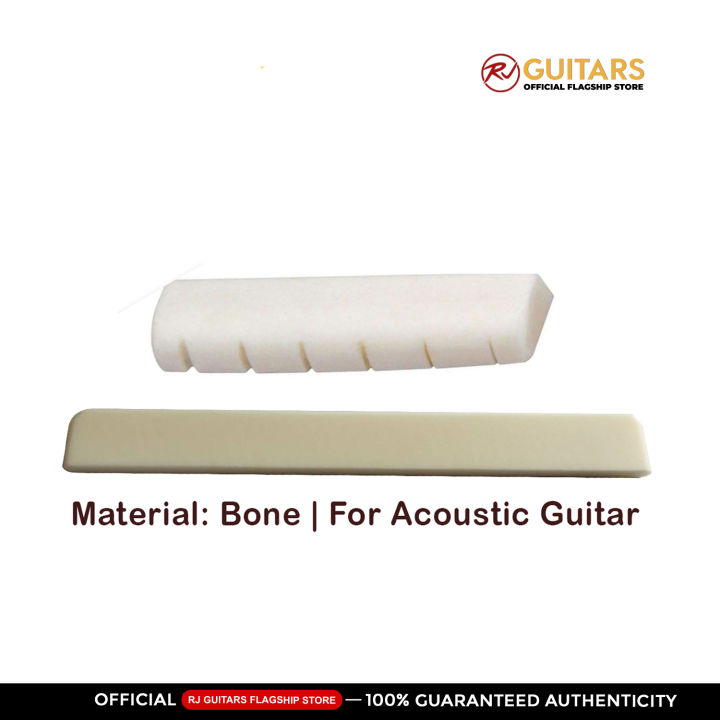 RJ Guitar Bone Nut and Saddle for 6 String Pre Slotted | Lazada PH