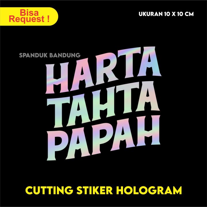 STIKER HOLOGRAM HARTA TAHTA WANITA / HARTA TAHTA COSTUM | Lazada Indonesia