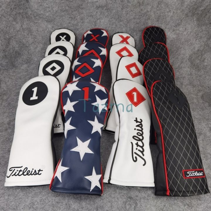 Titleist Branded Golf Club Driver Fairway Woods Hybrid Ut Headcover ...