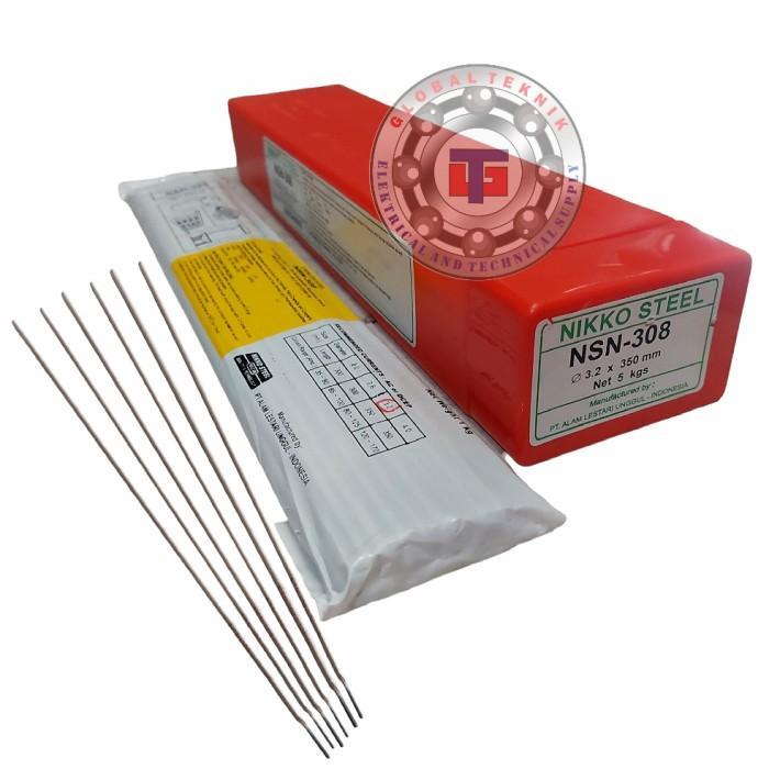 KAWAT LAS STAINLESS NIKKO STEEL 3.2MM NSN308 1 KG - ABINAYA7 | Lazada ...