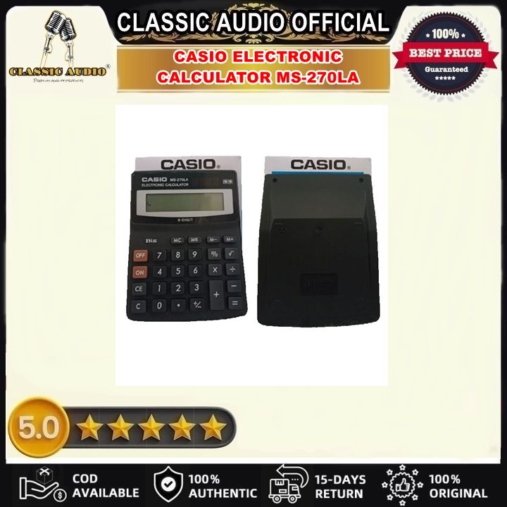 CASIO CLASSIC AUDIO OFFICIAL ELECTRONIC CALCULATOR MS-270LA (ORIGINAL ...