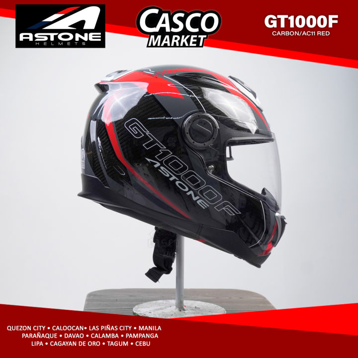 ASTONE GT1000F CARBON FULL FACE DUAL VISOR MOTORCYCLE HELMET | Lazada PH