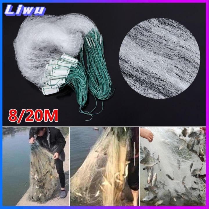 LIWU กลางแจ้ง อุปกรณ์ตกปลา สำหรับการหล่อด้วยมือ ตาข่ายตกปลาแบบเส้นเดียว ...