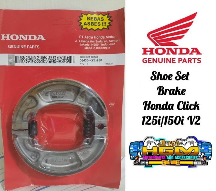 BRAKE SHOE | HONDA CLICK 125i/150i V1/V2 125i V3, CLICK 160, BEAT 110 ...