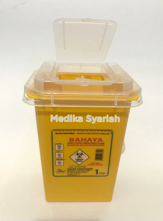 Sharp Container 1 Liter Stera / Tempat Sampah Medis Limbah Medis ...