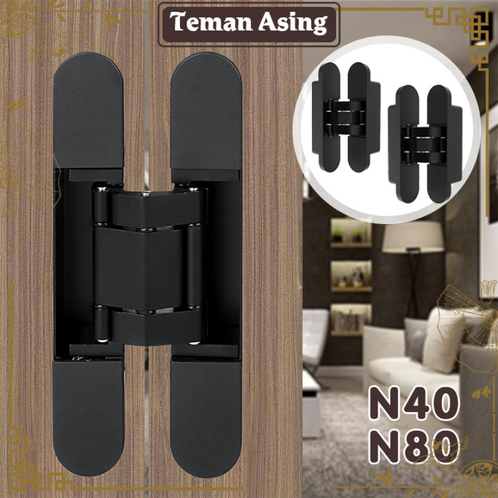 1Set Door Hinge Invisible Dengan Aksesori Pemasangan Engsel Pintu ...