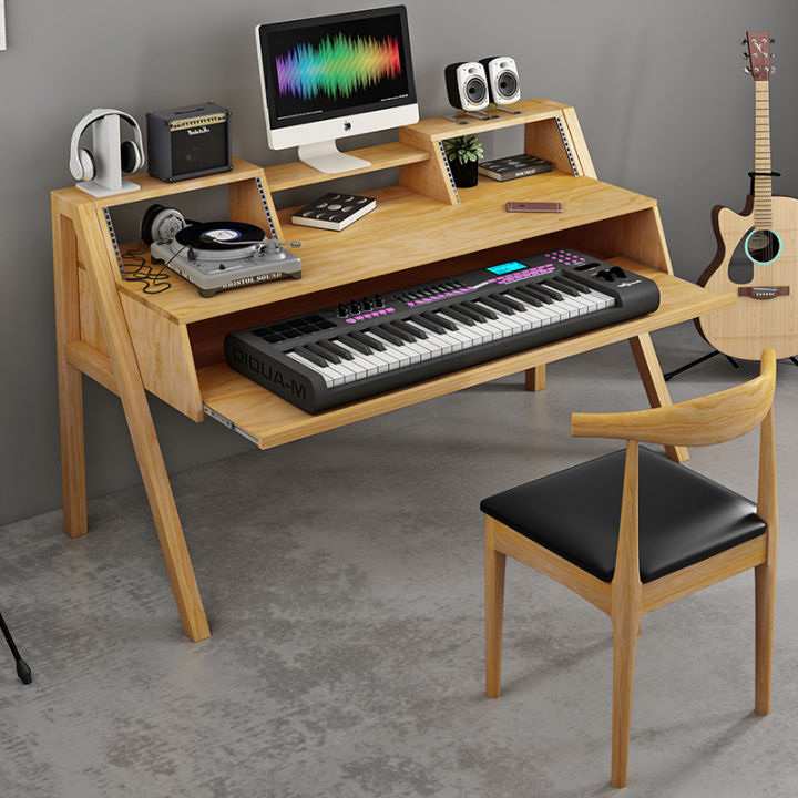Solid wood electronic piano table arrangement workbench music ...