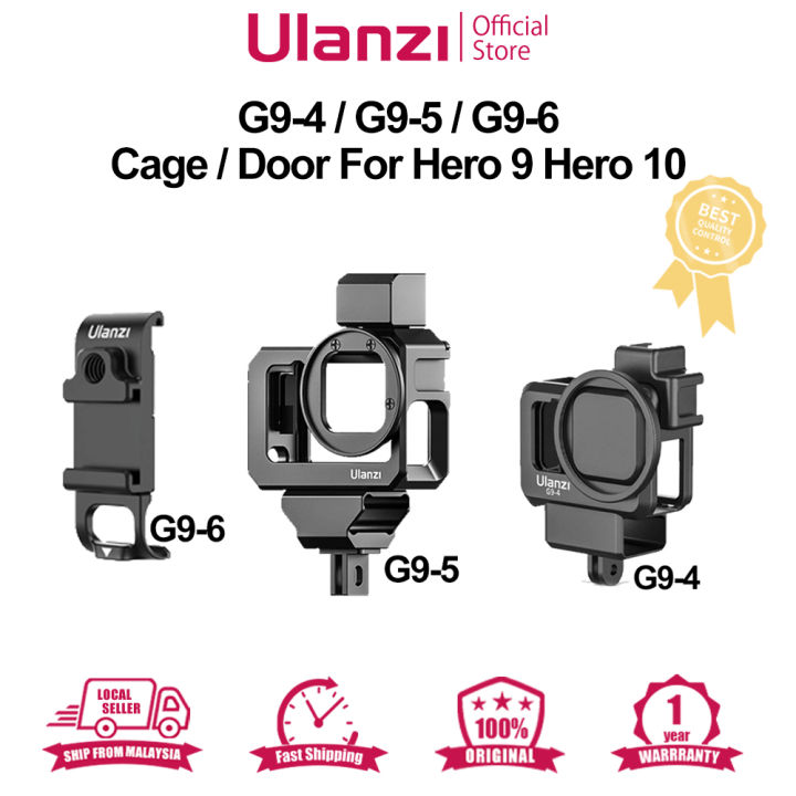 Ulanzi G9-4 Plastic Cage / G9-5 Metal Cage / G9-6 Battery Door for GoPro Hero9 & Hero10 | Lazada