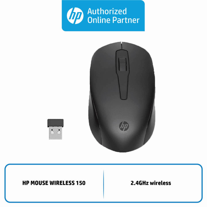 HP Wireless Mouse 150 Black 2S9L1AA | Lazada