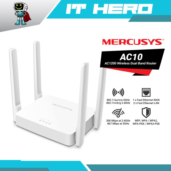 Mercusys AC10 AC1200 Wireless Dual Band Router | Lazada PH