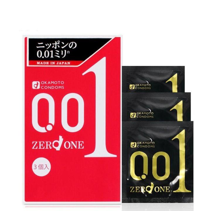 100% AUTHENTIC!!! JAPAN OKAMOTO 0.01 Ultra Thin PU Condom 3's Pack (Japan Edition) | Lazada PH