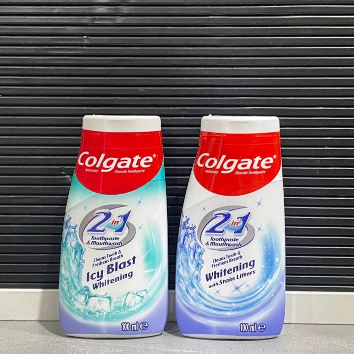 Colgate 2in1 Whitening wth stain LifterIcy Blast Whitening Toothpaste ...