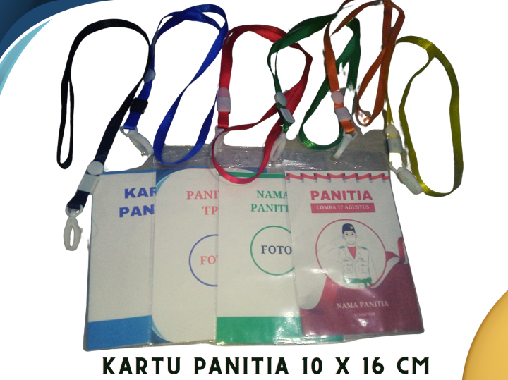 Name Tag kartu panitia, Tali gantungan dan plastik | Lazada Indonesia