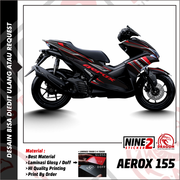 STICKER AEROX 155 DECAL AEROX 155 STRIPING AEROX FULL BODY STIKER AEROX ...