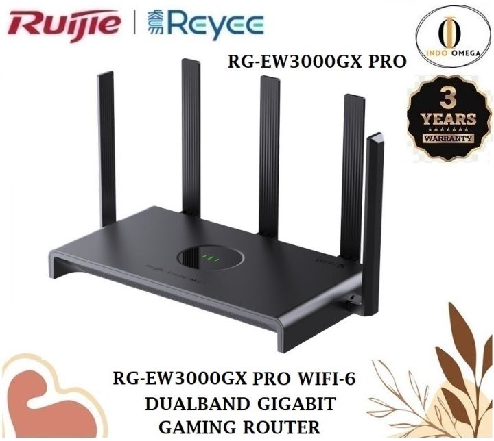 Ruijie RG- EW3000GX PRO 3000M Wi-Fi 6 Dualband Gigabit Gaming Router ...