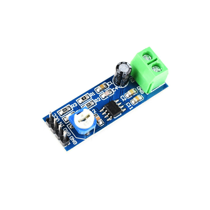 LM386 200 Times Gain Amplifier Board 5V-12V Input Audio Power Amplifier ...