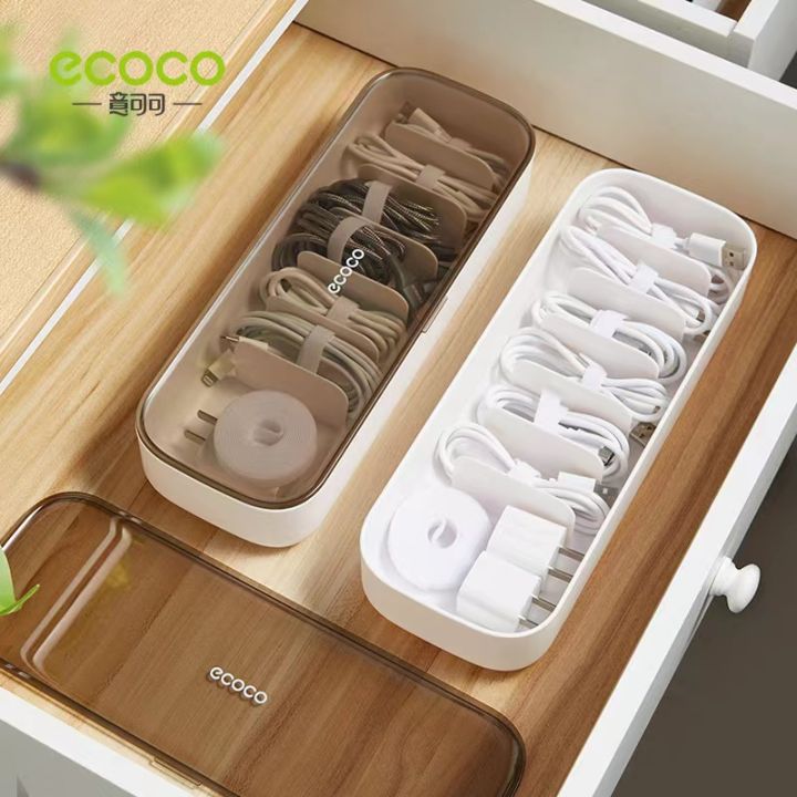 Ecoco พร้อมส่งจากไทยกล่องเก็บสายชาร์จช่วยป้องกันสายหาย | Lazada.co.th