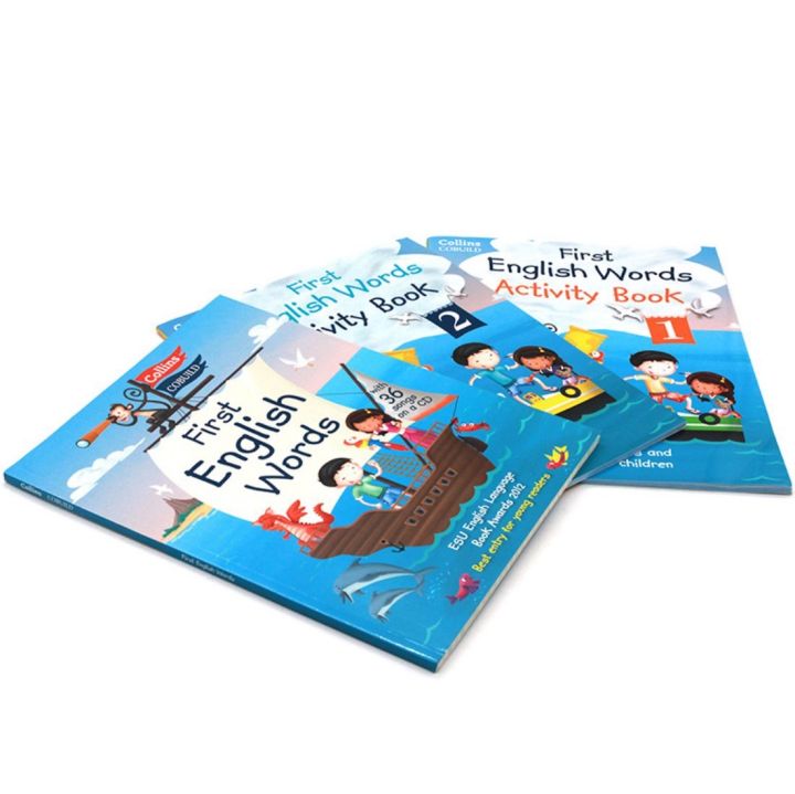 ส่งจากไทย 📚📚📚3เล่ม+CD อนุบาล Collins First English Words Activity Book ...
