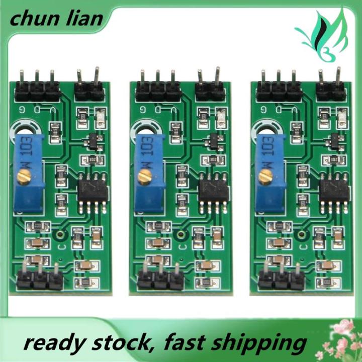 3Pcs LM393 3.5-24V Voltage Comparator Module with LED Indicator High ...