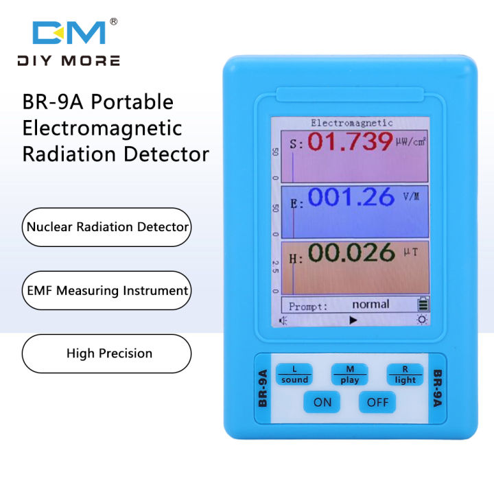 diymore BR-9A Portable Electromagnetic Radiation Detector EMF Measuring ...