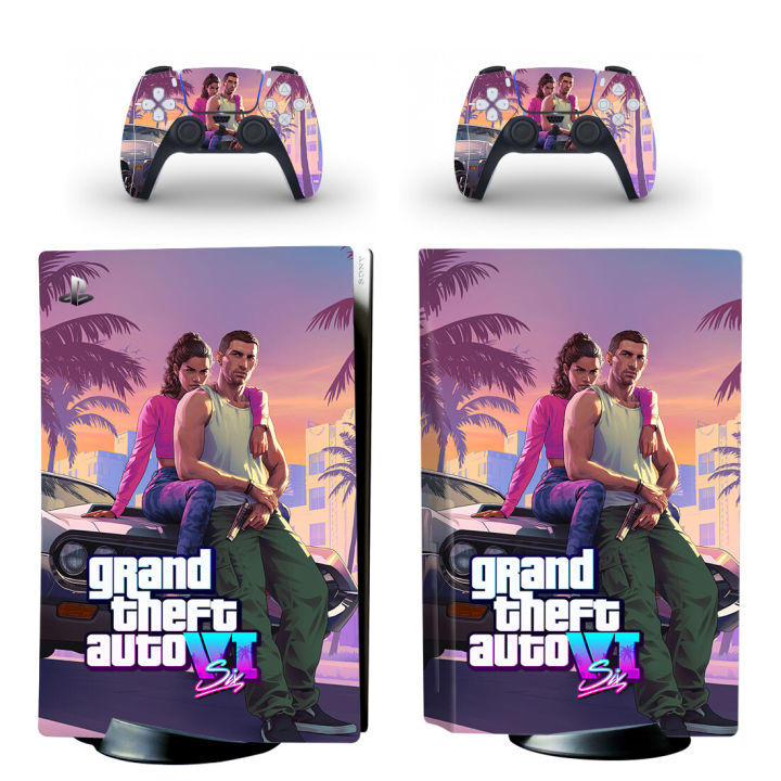 【Limited stock】 Grand Theft Auto VI GTA 6 PS5 Disc Skin Sticker Decal ...