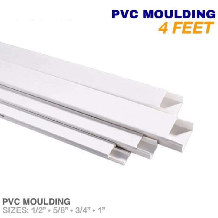 4 FT | PVC Moulding | Electrical Wire Pipe | Plastic Pipe For ...