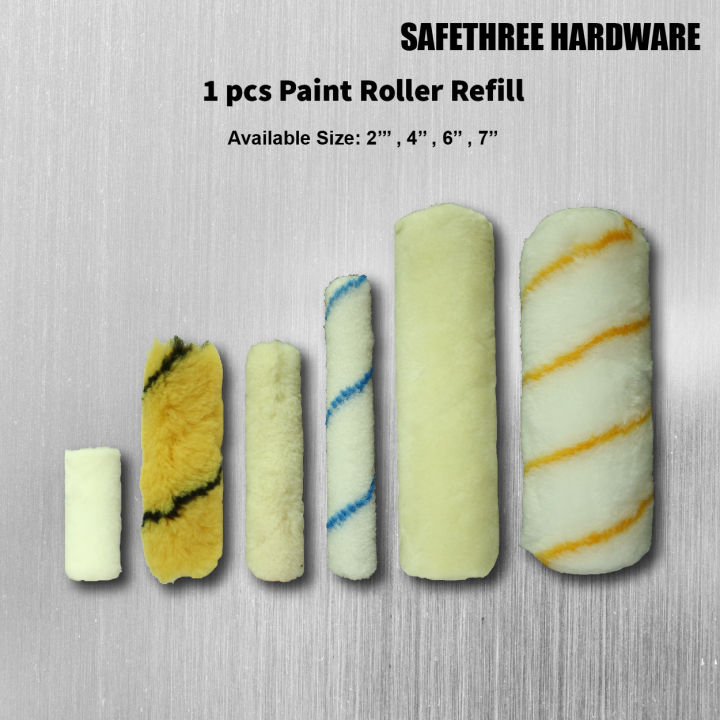1 pcs 2'' 4'' 6'' 7'' Paint Roller Refill Painting Wall Wood Metal | Lazada