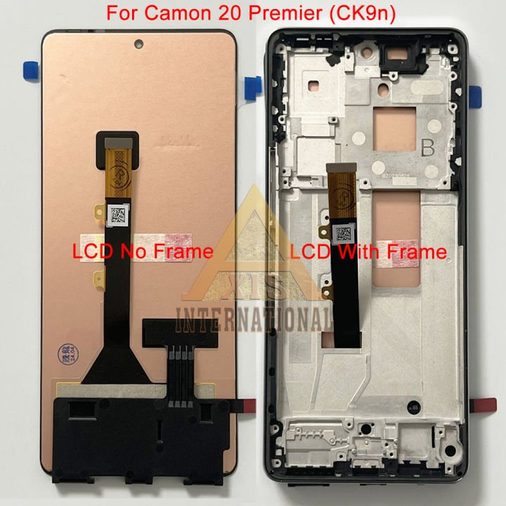 Original 6.67'' For Infinix Tecno Camon 20 CK6n LCD Screen Touch Frame Panel For Tecno Camon 20 ...