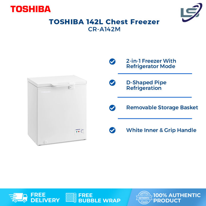 TOSHIBA 142L Chest Freezer CR-A142M | Chest Freezer in Refrigerator ...
