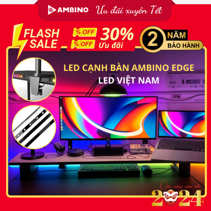 Bộ LED dán màn hình Ambino Basic - Đèn LED Ambilight nháy theo nhạc ...