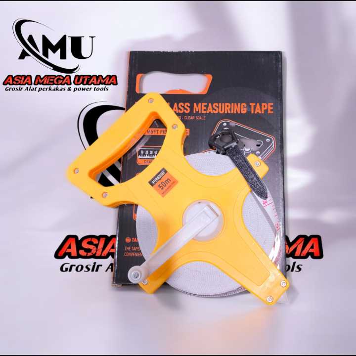 Meteran Rol Tancap 50 Meter Roll Gulung Tanam Tanah Bangunan | Lazada ...