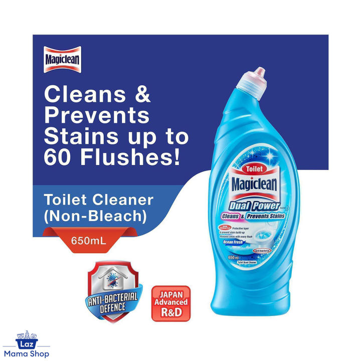 Magiclean Toilet Dual Power Ocean Fresh Cleaner 650ml (Laz Mama Shop ...