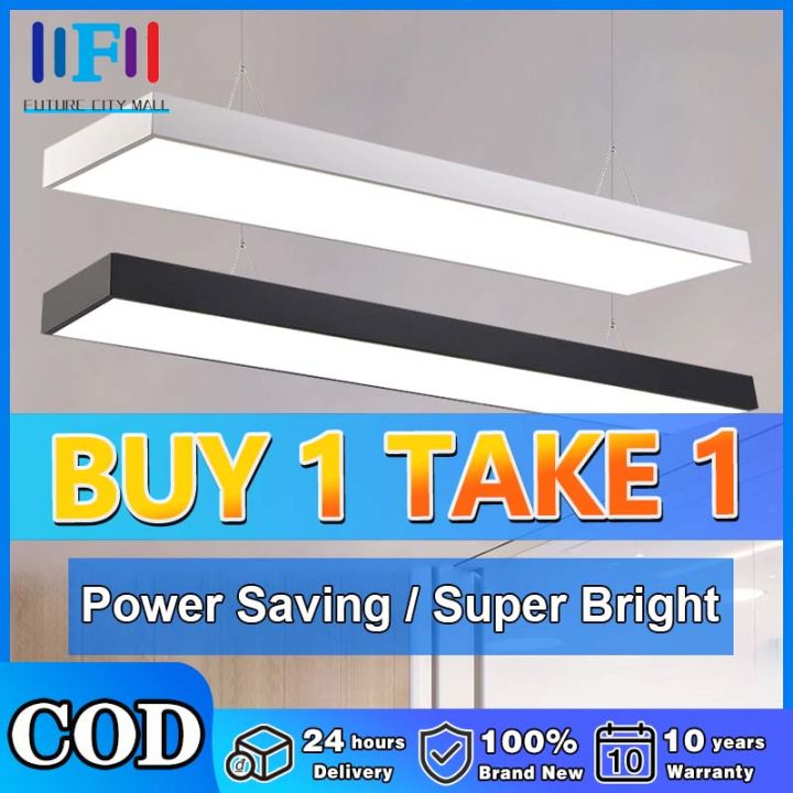【BUY 1 TAKE 1】LED Tube Light Office Hanging Pendant Light LED Simple ...